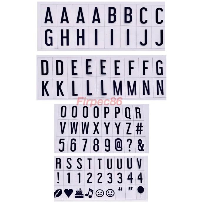 Jual Lampu Display Letter Light Box decoration Cinematic Letter Box ...