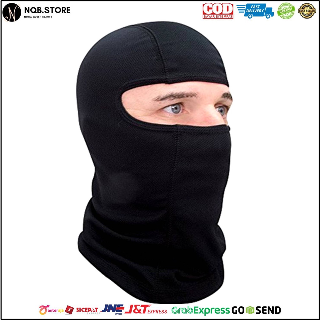 Jual NQB - Masker Buff NINJA Full Face Mask Balaclava Spandex Motor ...