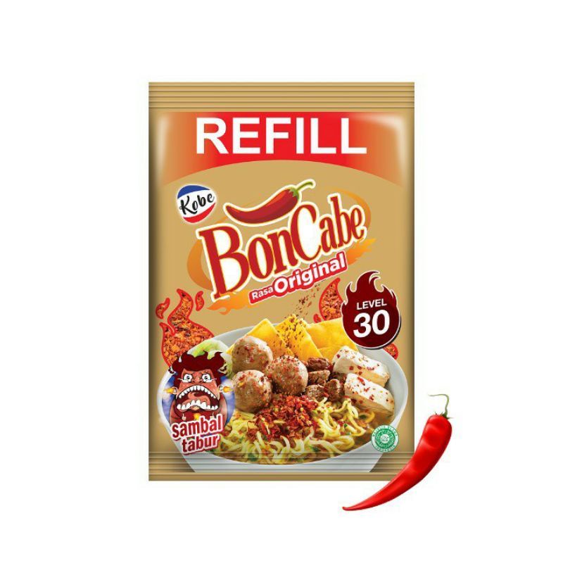 Jual KOBE Bon cabe level 30 REFILL 35 gram | Shopee Indonesia