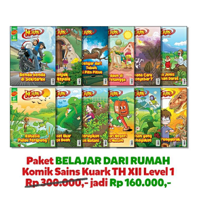 Jual PROMO!!! Kuark th 12 level 1 ( 12 edisi ) | Shopee Indonesia