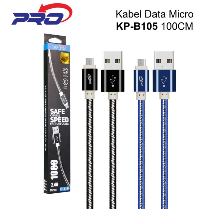 Jual Kabel Data kabel cas kabel charger PRO Micro KP-B105 100cm ...