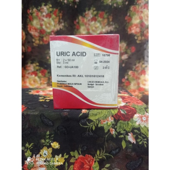 Jual Reagen URIC ACID/Asam Urat 2x50ml Glory Diagnostic | Shopee Indonesia