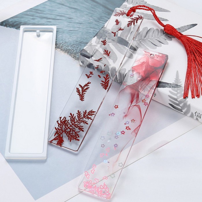 Jual Cetakan Resin Pembatas Buku Panjang Bookmark Silicon Silicone Mold ...