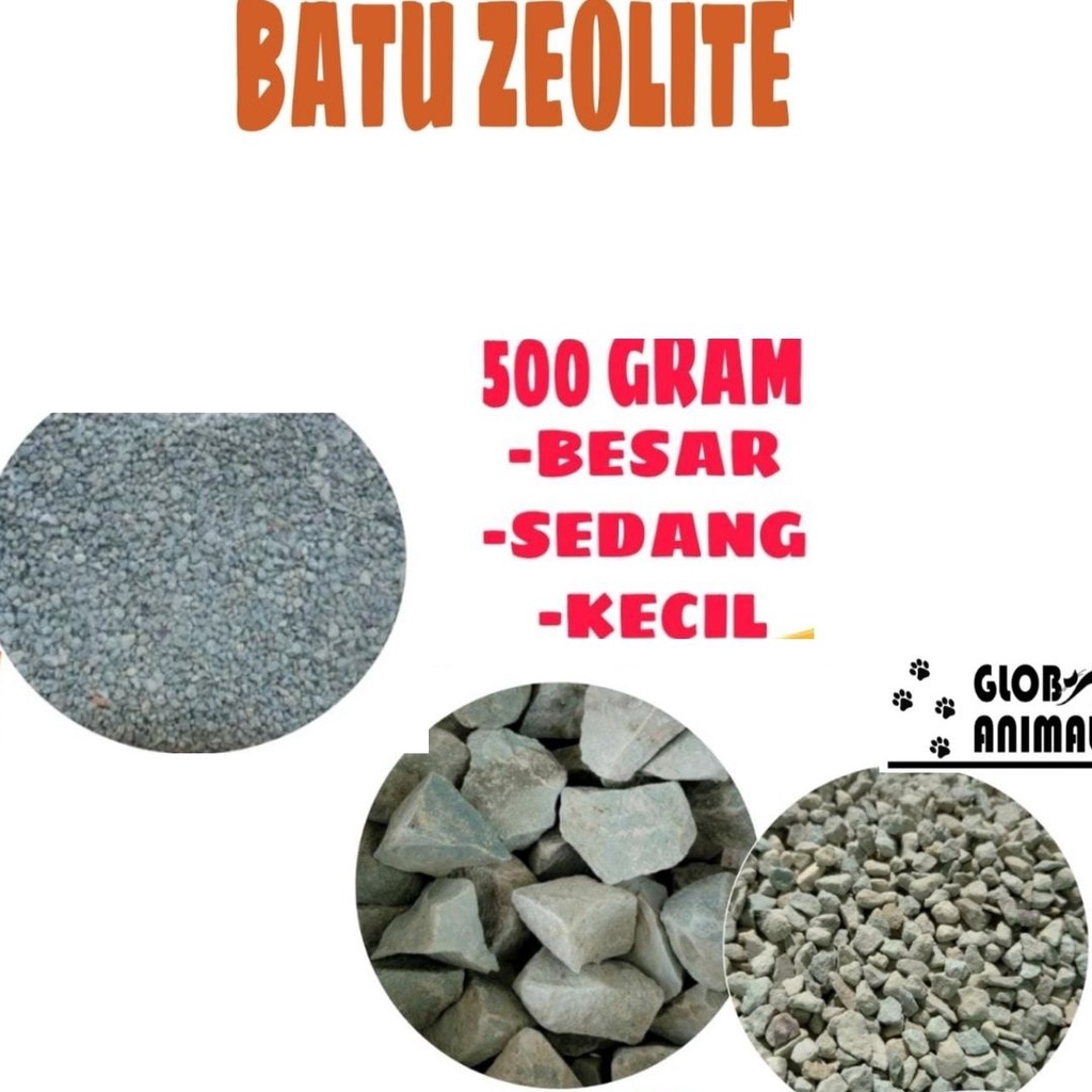 Jual MEDIA FILTER BATU ZEOLITE ECER 500GRAM batu zeolit ziolit batu ...