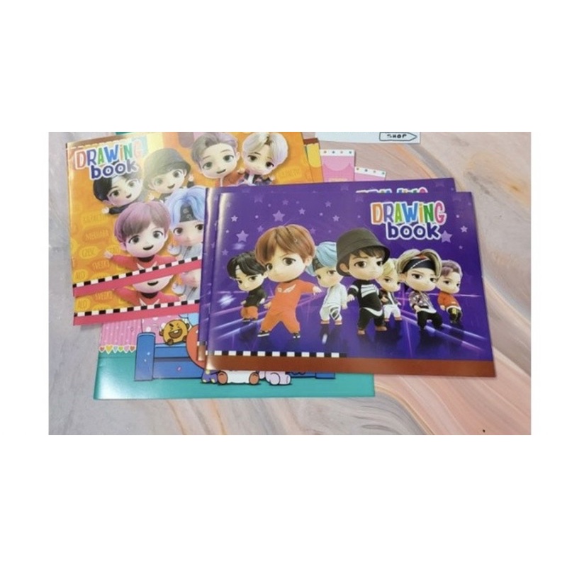 Jual BUKU GAMBAR UKURAN A4 BTS BT21 | DRAWING BOOK BT21 | Shopee Indonesia