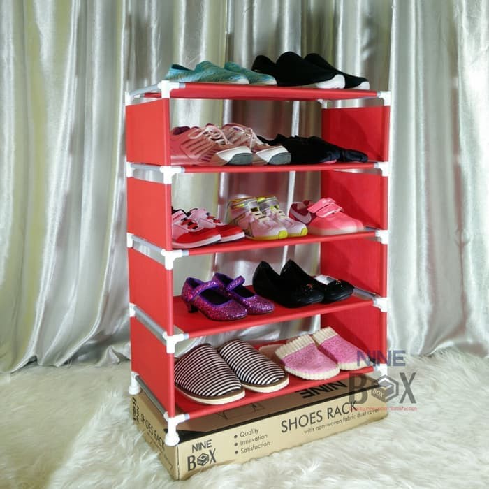 Jual Rak Portable NINE BOX Serbaguna Type W5 / Rak Sepatu 5 SUSUN Murah ...