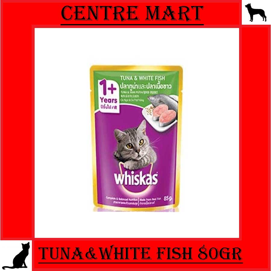 Jual Whiskas Pouch Tuna White Fish 80gr | Shopee Indonesia