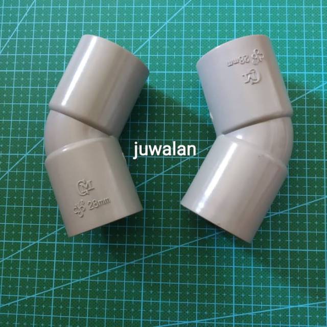 Jual Elbow Knee Fitting PVC 1" 45 Derajat | Shopee Indonesia