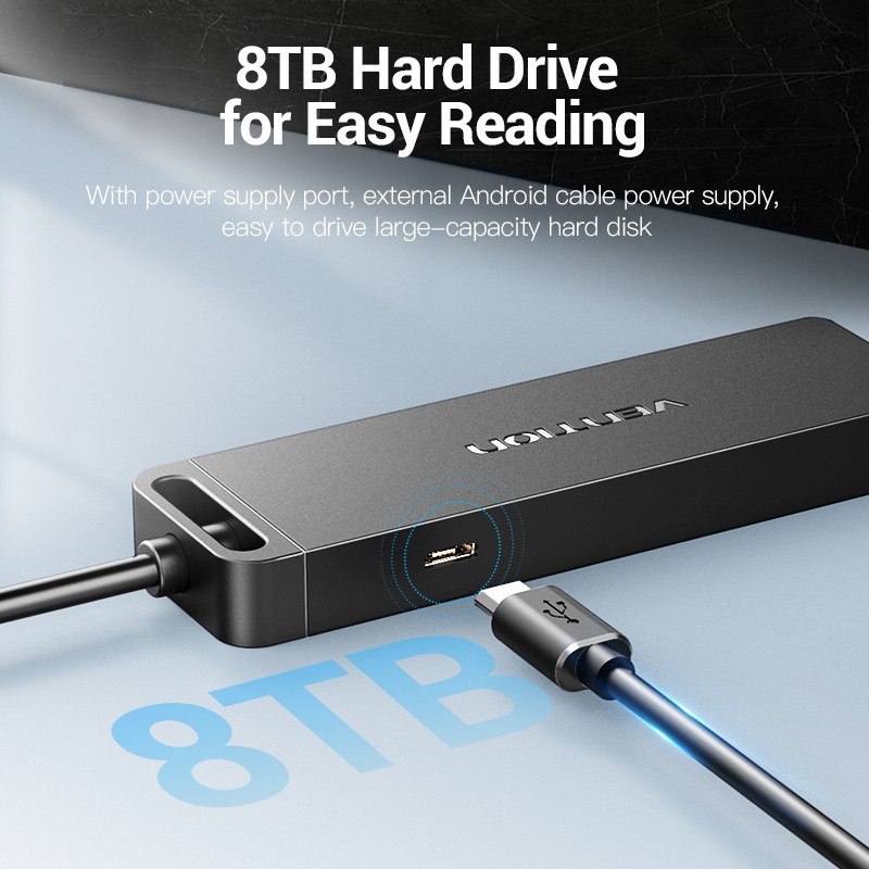 Jual Vention USB Hub 2.0 with Power High Speed for Windows Mac Linux ...