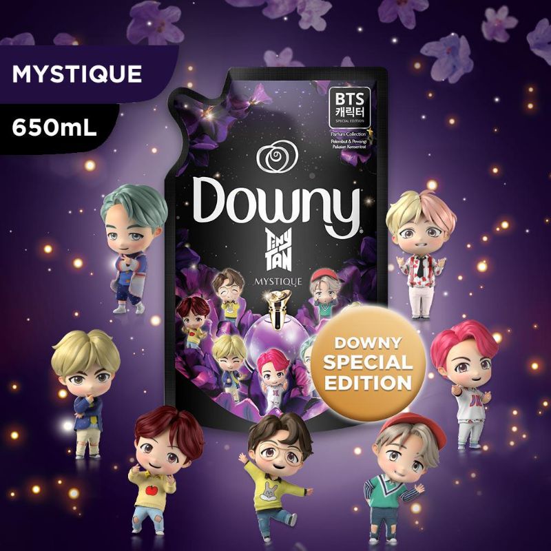 Jual DOWNY Mystique TinyTAN Pewangi dan Pelembut Pakaian 650ml Bandung ...