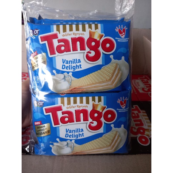Jual tango wafer rasa vanilla 39gr (39gr x 10pcs x pack) | Shopee Indonesia