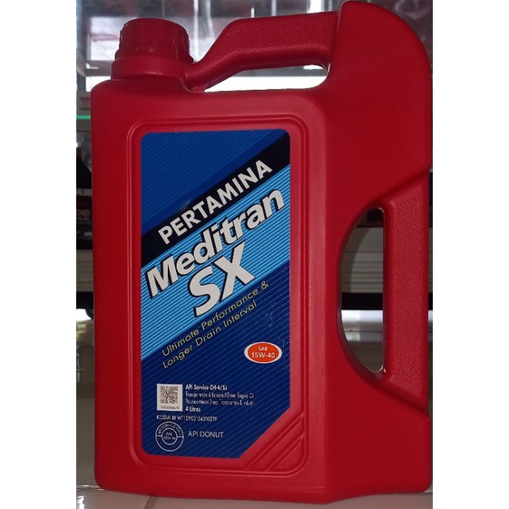 Jual Oli Pertamina Meditran SX sae 15W-40 4L original | Shopee Indonesia