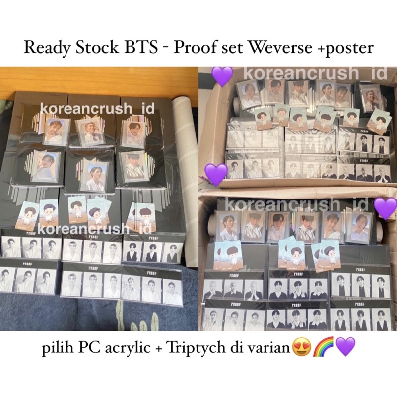 Jual [READY SALE] BTS - Proof weverse set POB compact and standard edition jungkook v pc +poster ...
