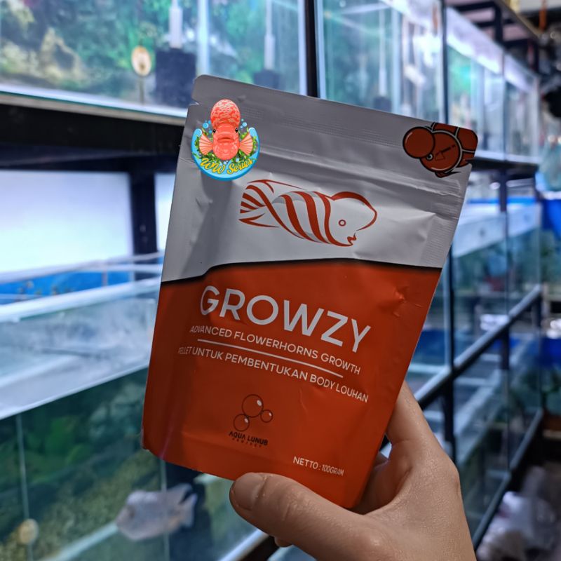 Jual GROWZY AquaLunub Pakan Harian Pelet Ikan Louhan Pertumbuhan Body ...