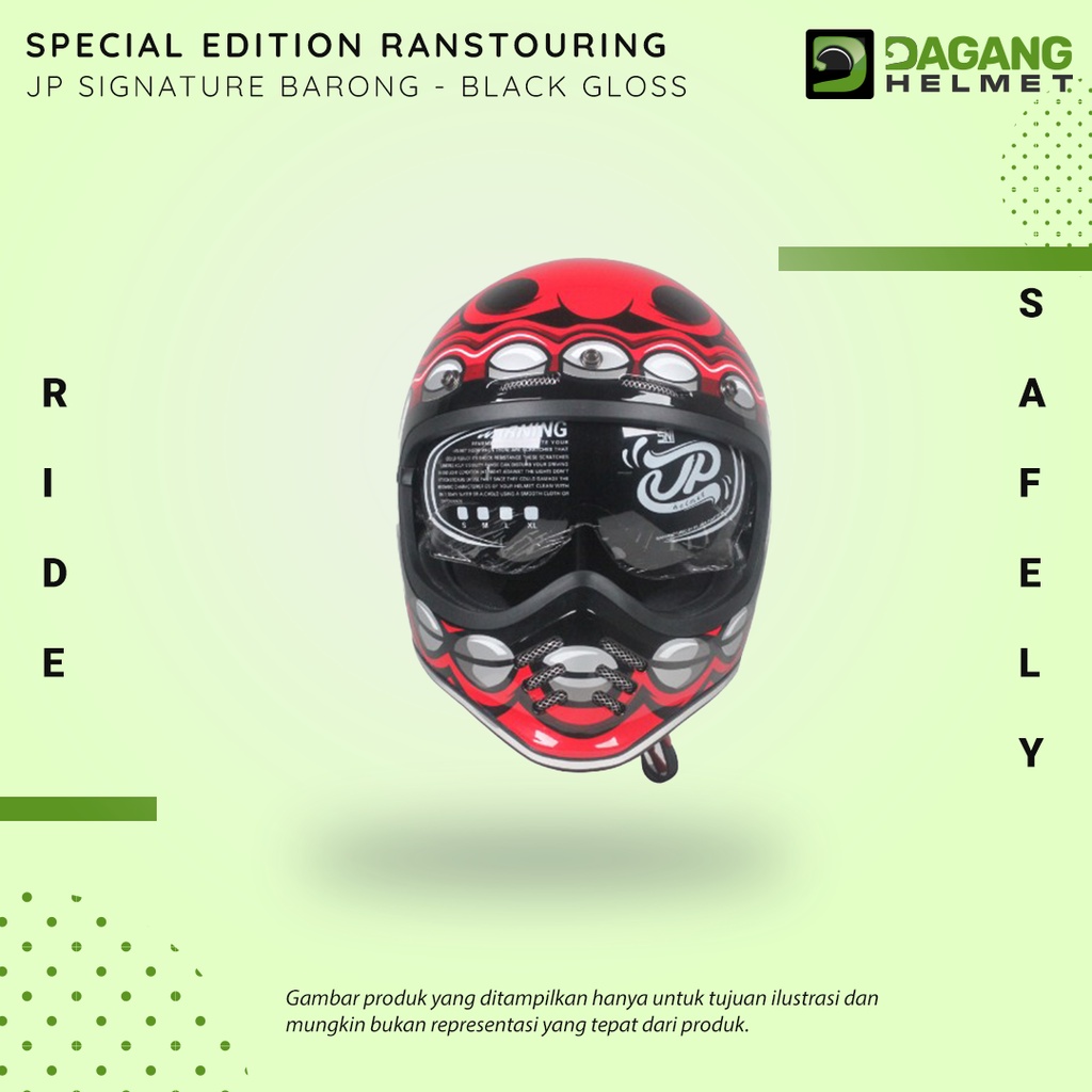 Jual HELM KEREN JP RETRO SIGNATURE - BARONG/RANS - Full face - Cakil ...