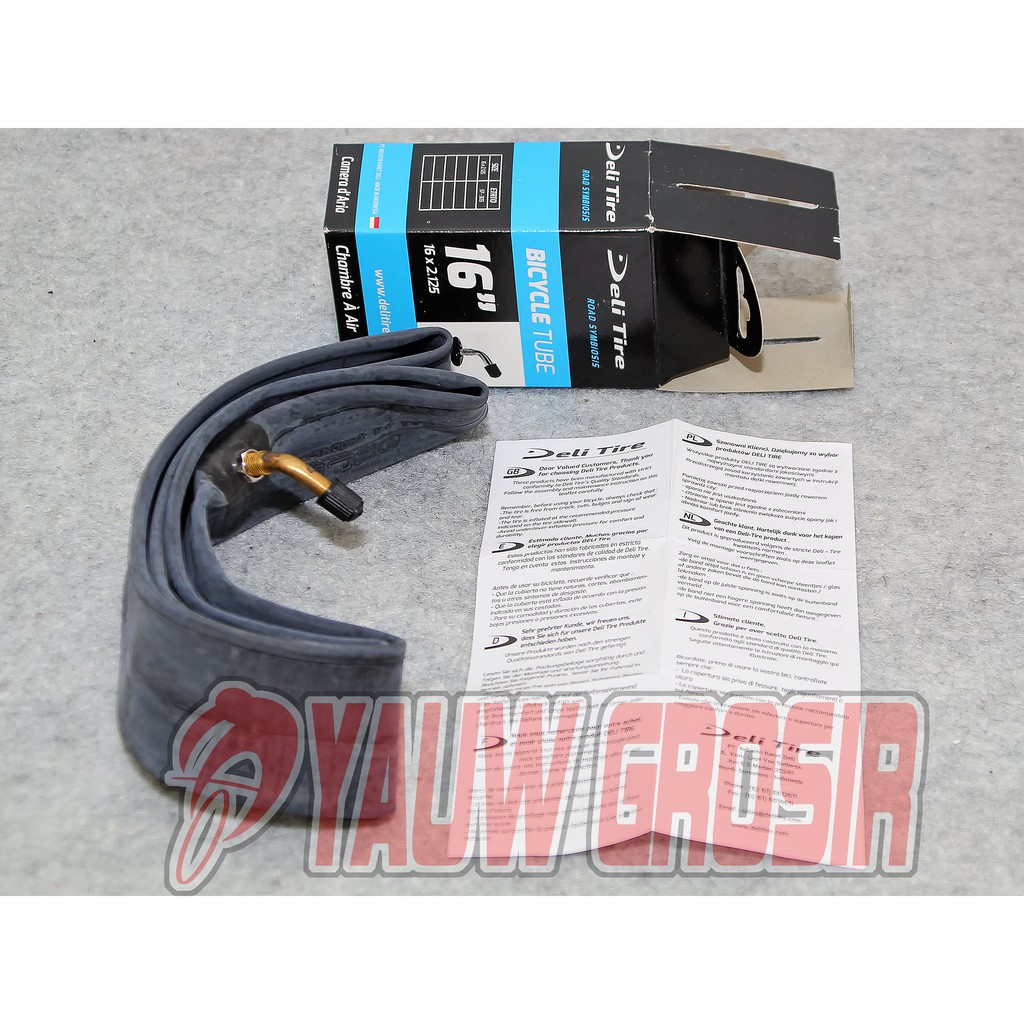 Jual Ban Dalam Sepeda Listrik Selis 16 Pentil Bengkok Deli Tire ORIGINAL | Shopee Indonesia