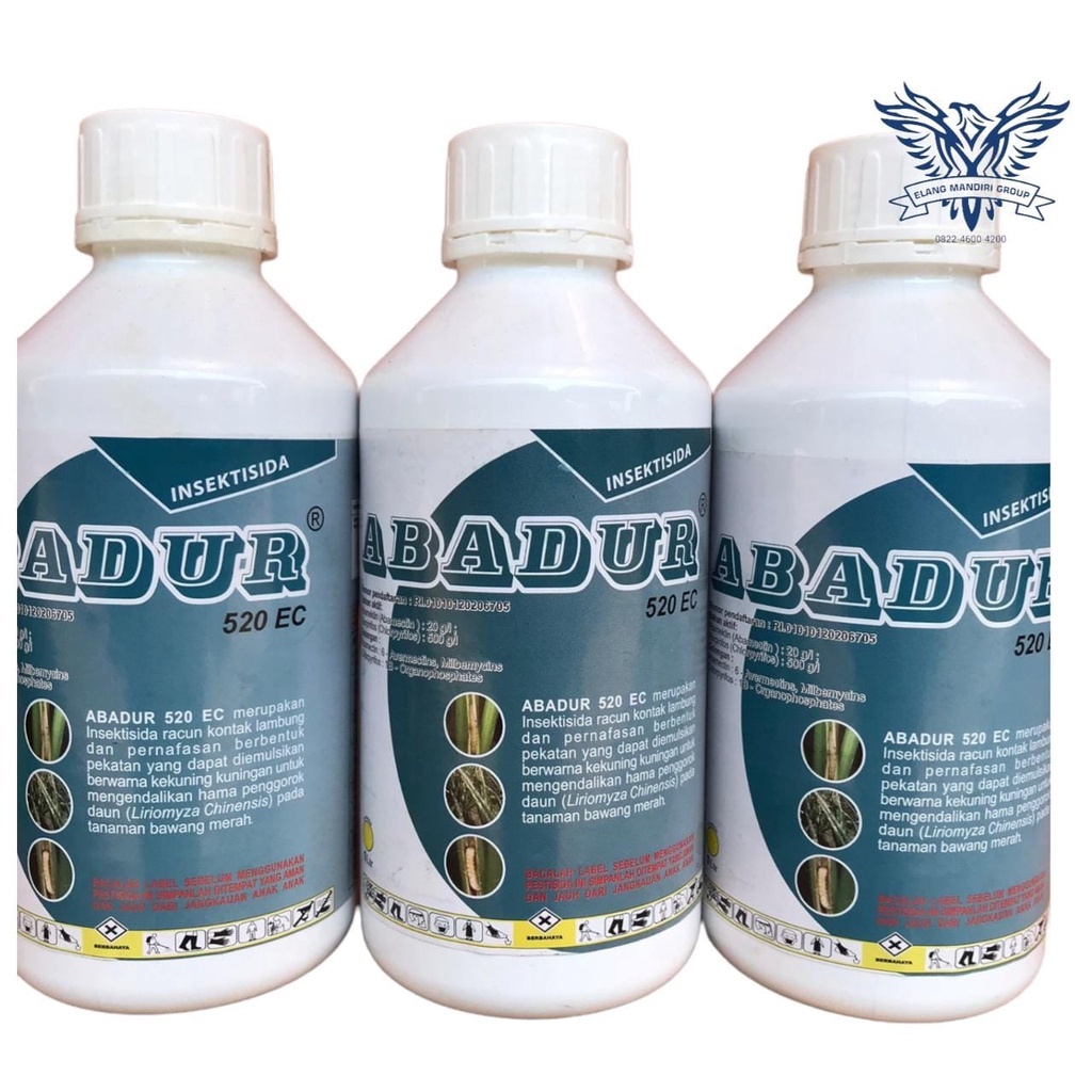 Jual Abadur 520EC 1Liter Insektisida Abamectin 20g/l Klorfiriphos 500g ...