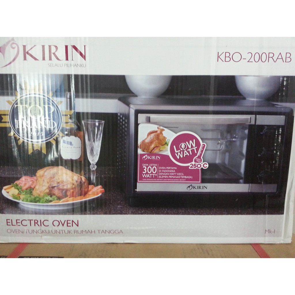 Jual OVEN / Open LISTRIK Kirin KBO-200RAB Besar 20L Hemat Listrik ...