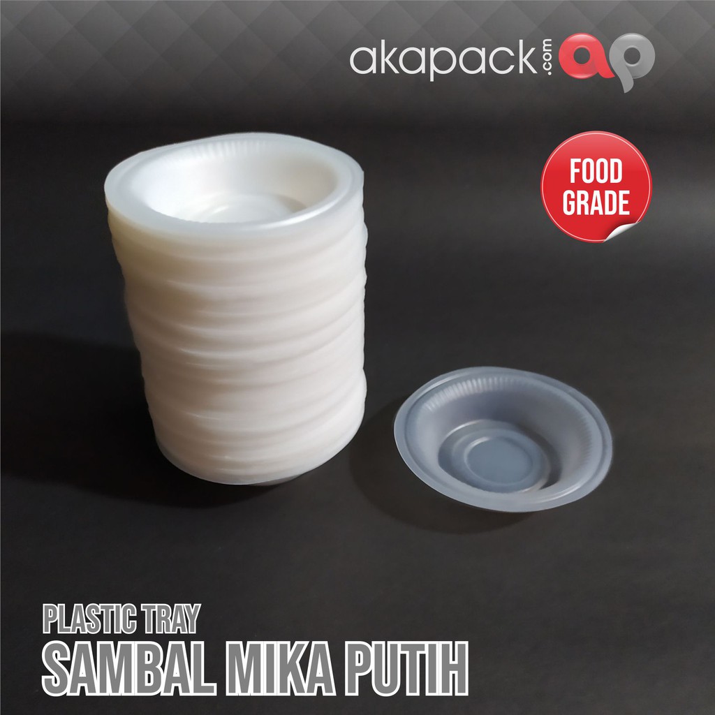 Jual Wadah mika tray sambal isi 100pcs | Shopee Indonesia