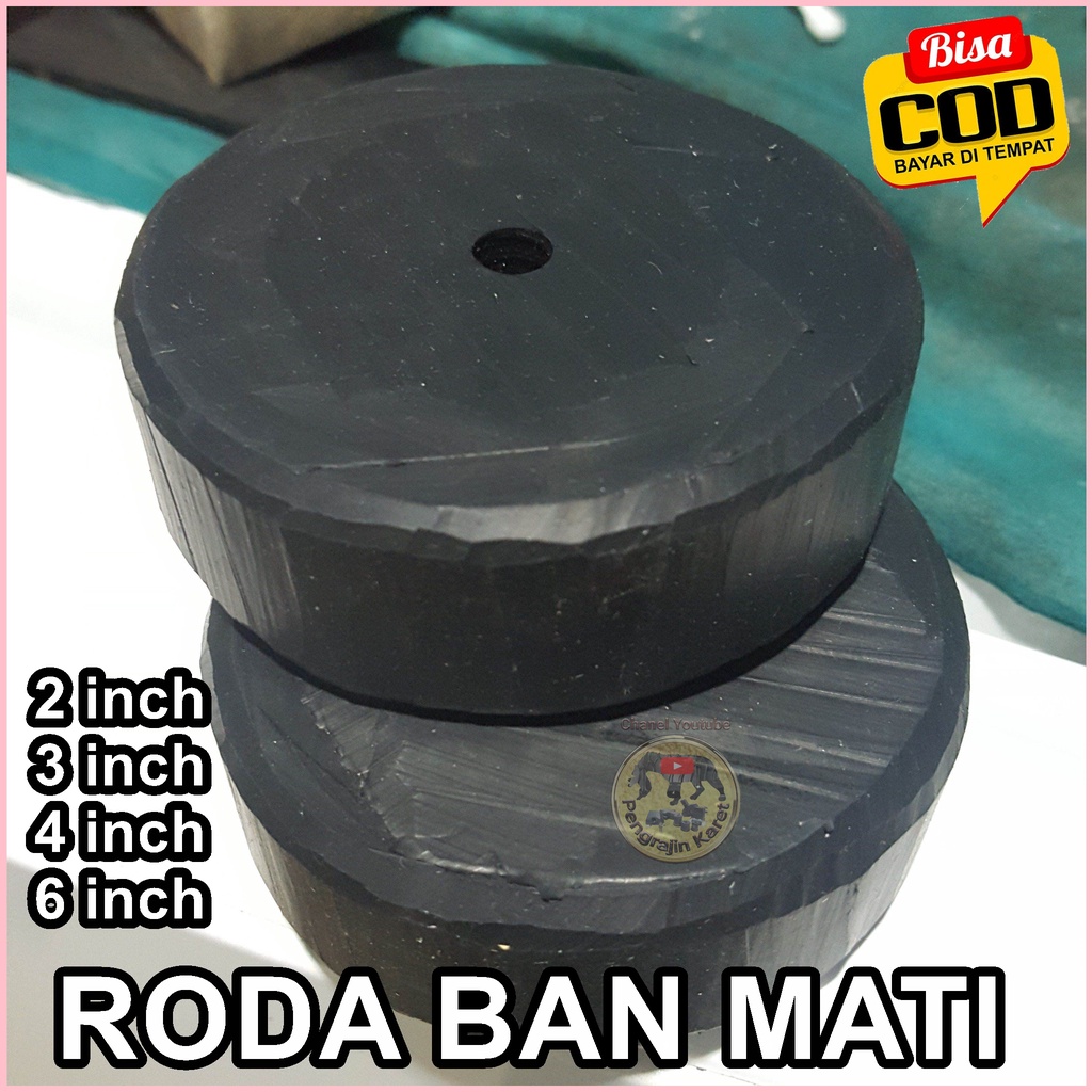 Jual RODA BAN MATI DARI KARET SUPER BANTALAN DERMAGA UNTUK RODA GEROBAK ...