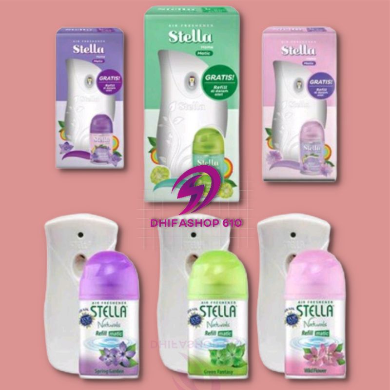 Jual PROMO Stella matic alat + reffil dan baterai (pengharum ruangan ...