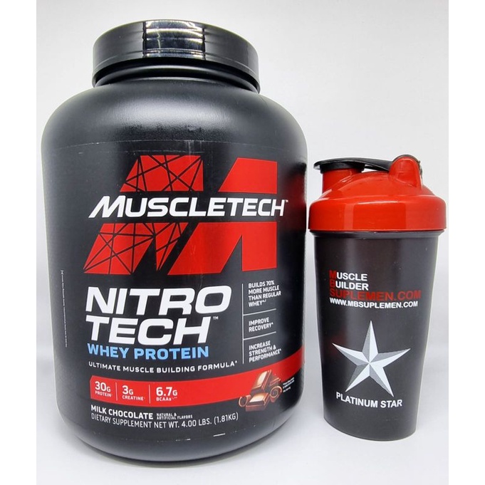 Jual Nitrotech Performance 4 lbs Muscletech Nitro Tech Muscle Tech Whey ...