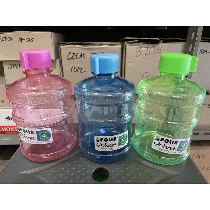 Jual Botol minum / Botol air / Botol minum 750ml / Botol bentuk galon ...