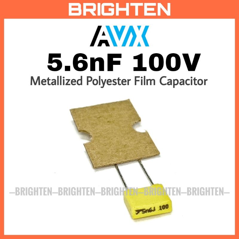 Jual AVX Kapasitor MKM 5.6nF 100V 5n6 Metallized Polyester Film Capacitor | Shopee Indonesia