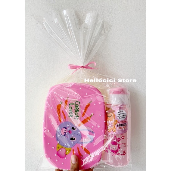 Jual PARCEL LUNCH BOX TEBAL CALISTA SEKAT 2 + BOTOL MINUM 350ml KEMASAN ...