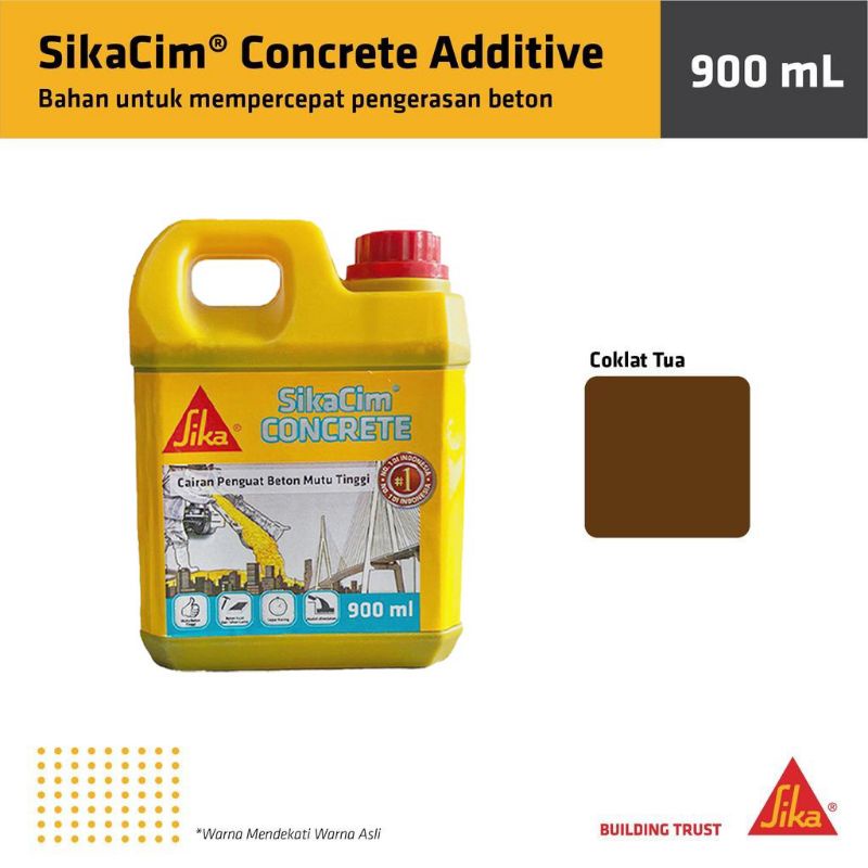 Jual Sika - Sikacim Concrete Additive Obat Cor Beton Cepat Keras Cairan 900ML | Shopee Indonesia