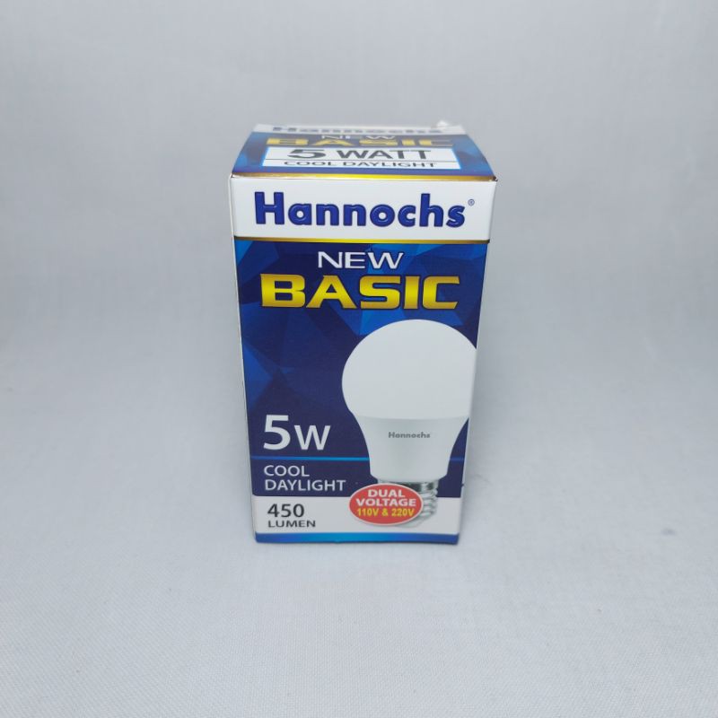 Jual Lampu LED Hannochs New Basic 5 Watt / Lampu Bohlam LED Cahaya ...