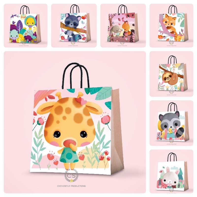 Jual paper bag animal/Paper bag kado/paper bag kertas kado/goodie bag ...