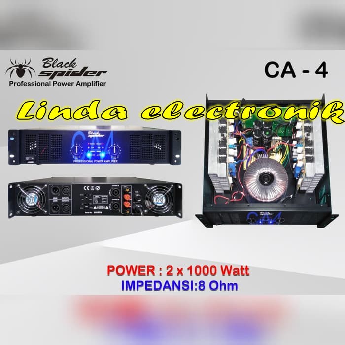 Jual power audio black spider ca4 ORYGINAL black spider ca 4 | Shopee ...