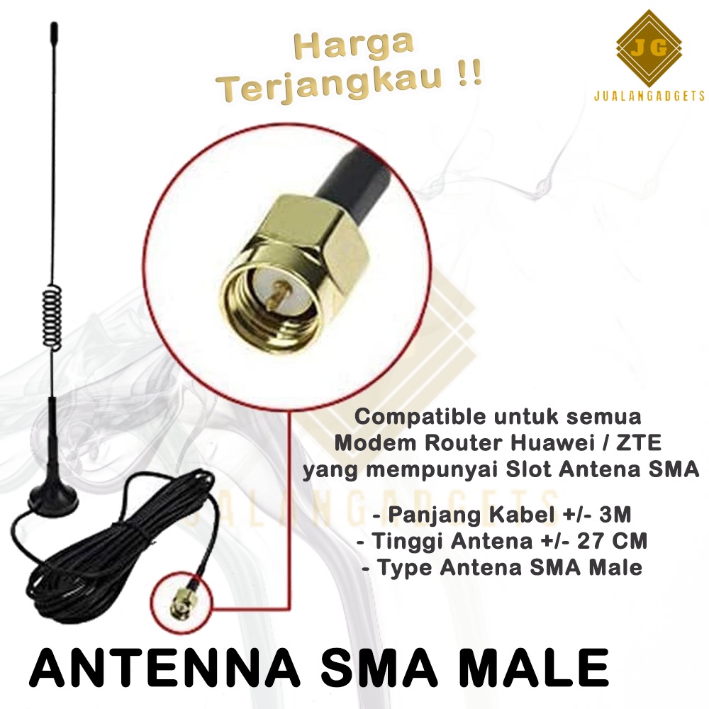 Jual Antena Modem Router SMA Male / Antena Penguat Signal | Shopee ...