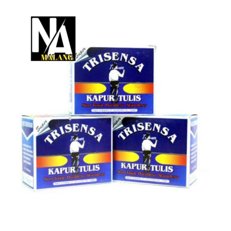 Jual Trisensa Kapur Tulis Warna Putih Isi 50 Batang | Shopee Indonesia