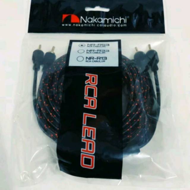 Jual RCA 5 Meter Nakamichi - NR-R53 Cable RCA Nakamichi NEW | Shopee ...