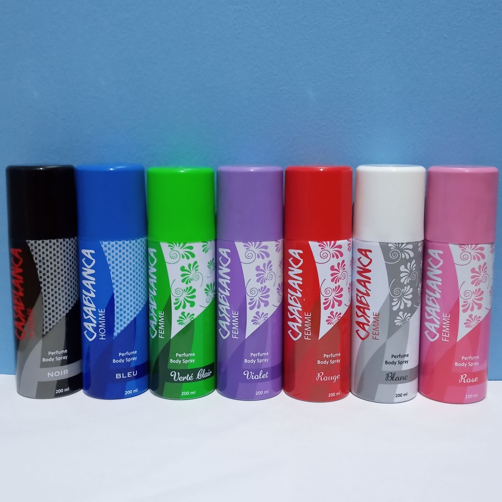 Jual Casablanka Homme/Femme Perfume Body Spray (Kaleng) | Shopee Indonesia