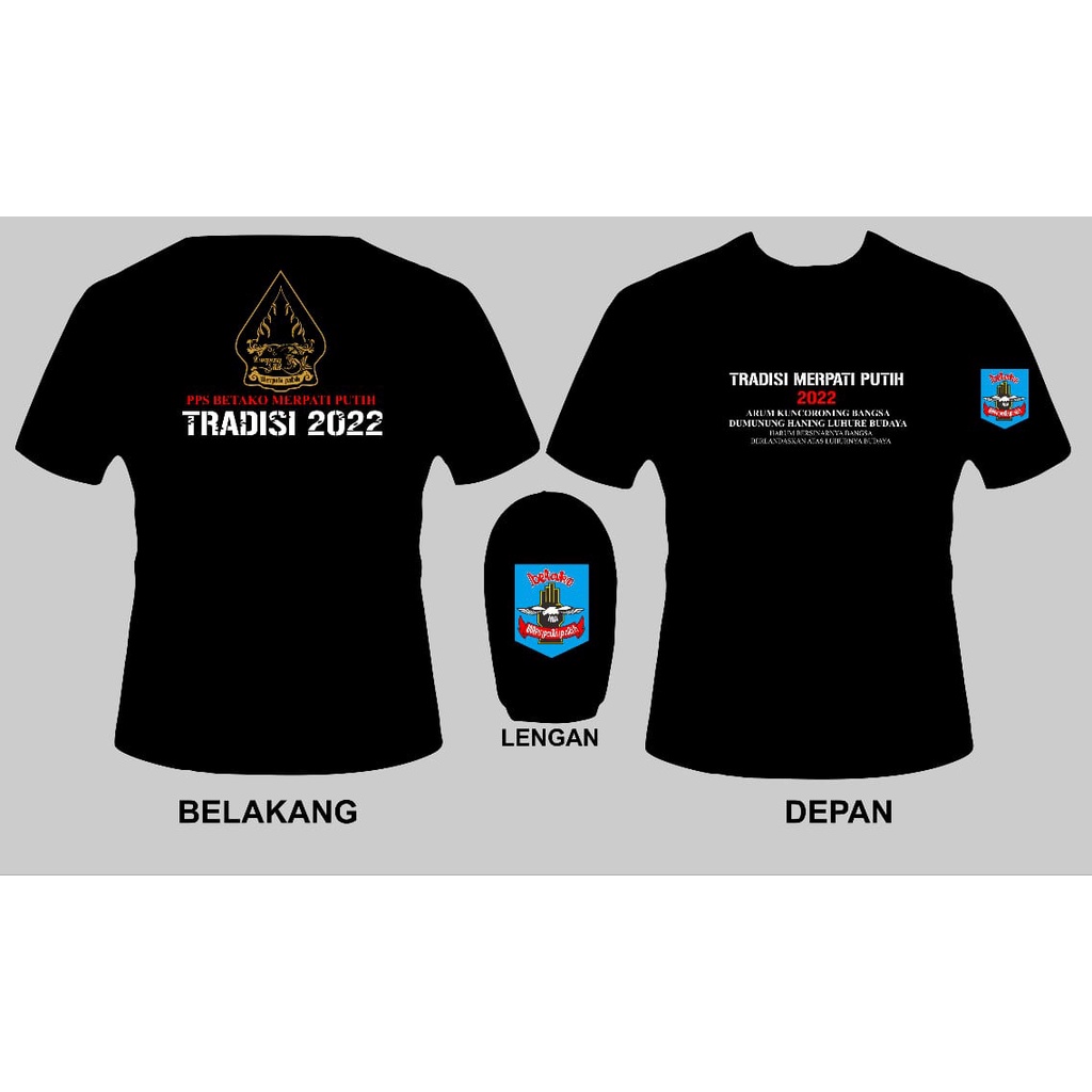 Jual Kaos Tradisi PPS Betako Merpatih Putih Terbaru | Kaos Silat ...