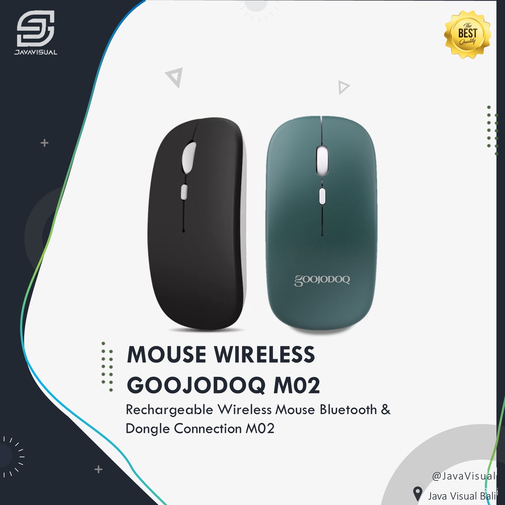 Jual MOUSE BLUETOOTH 2IN1 GOOJODOQ M02 SILENT | Shopee Indonesia