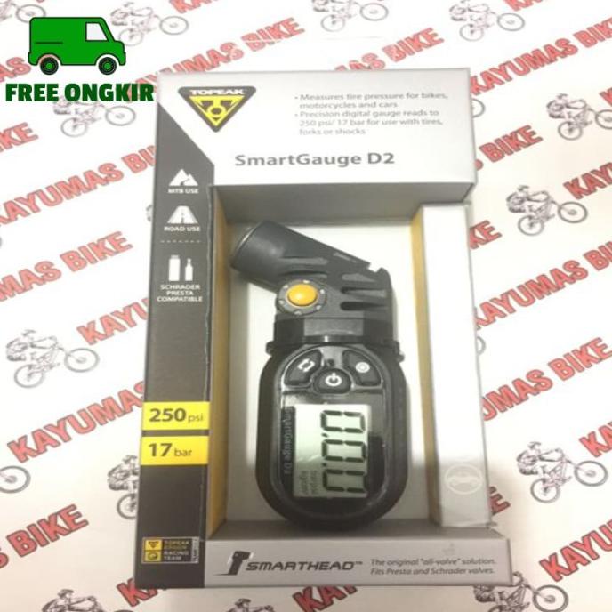 Jual New SMART HEAD DIGITAL PRESSURE GAUGE TOPEAK SMART GAUGE D2 - ALAT | Shopee Indonesia