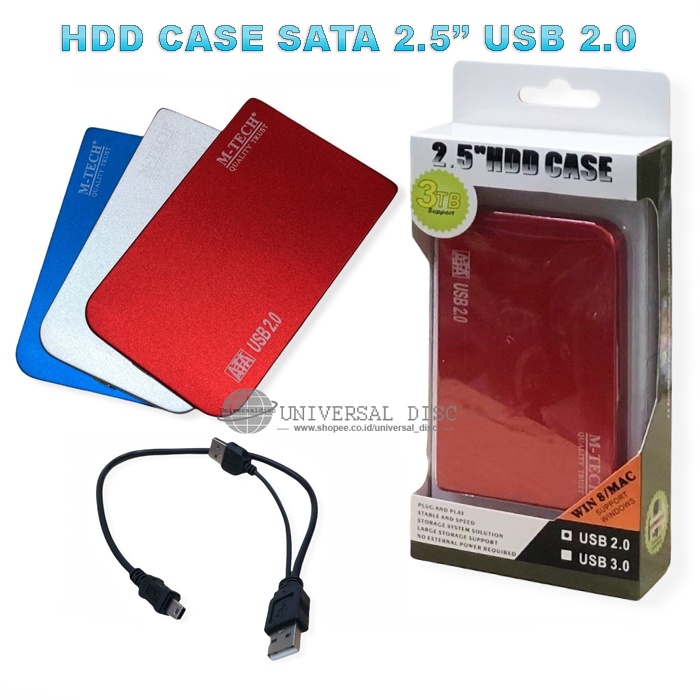 Jual casing hardisk external sata 2,5" usb 2.0 hdd enclosure sata 2.5 inch | Shopee Indonesia