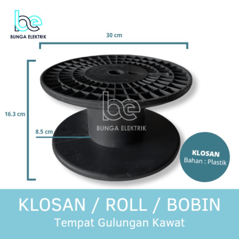 Jual Klosan Plastik Bobin Besar Roll Supreme Gulungan Kabel Kawat ...