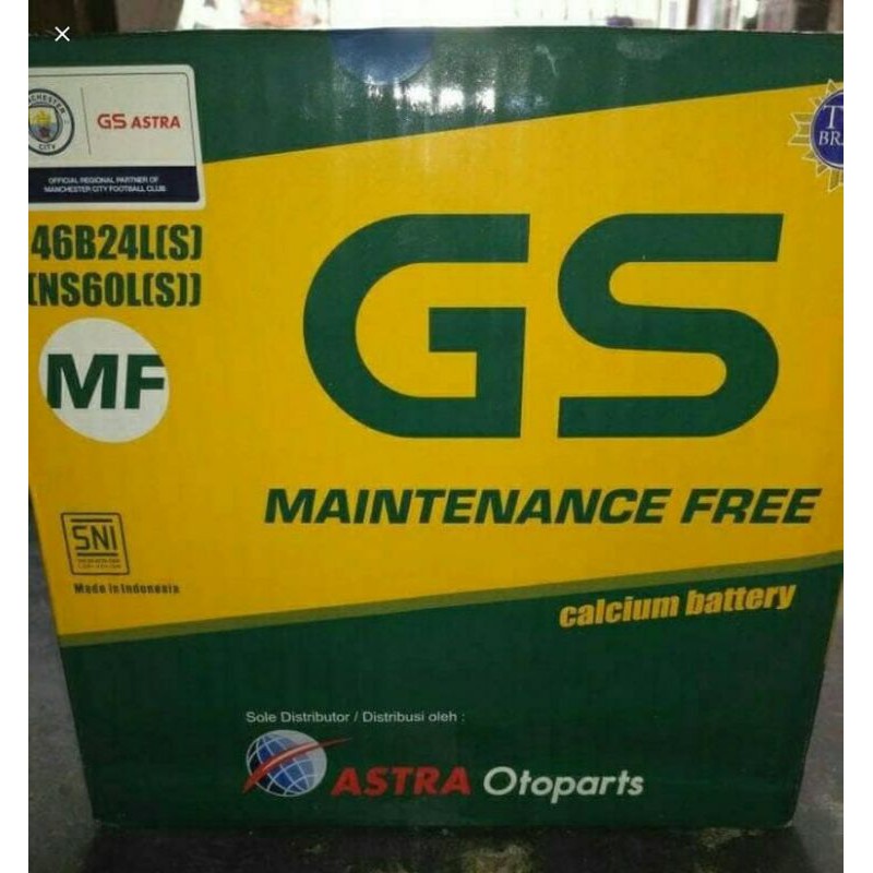 Jual Aki Mobil Toyota Kijang Innova lama, Yaris, New Vios GS Astra MF NS60LS 46B24LS Aki Kering ...