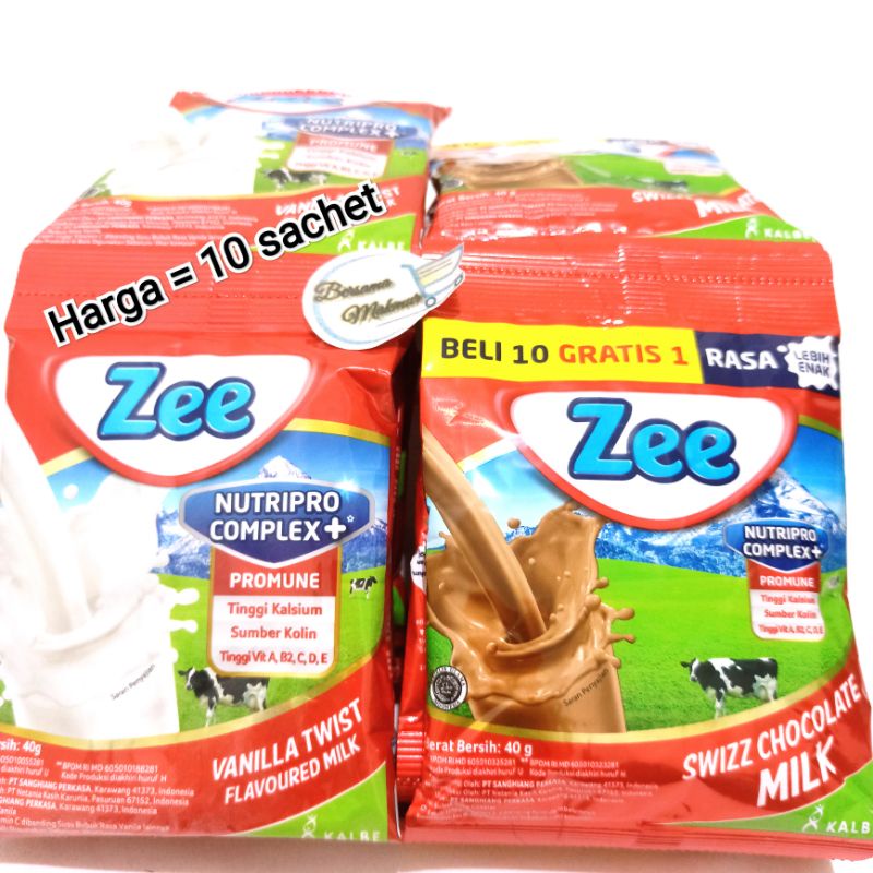 Jual ZEE sachet @ 10 sachet Susu Bubuk | Shopee Indonesia