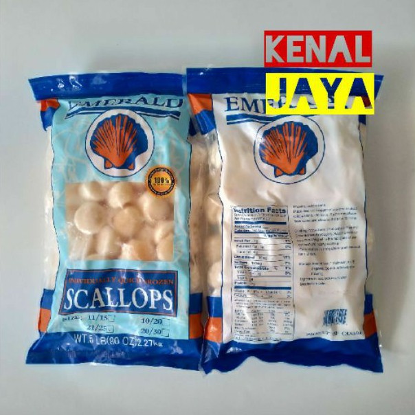 Jual Scallop Frozen ( Kerang Kampak) 2.27Kg | Shopee Indonesia