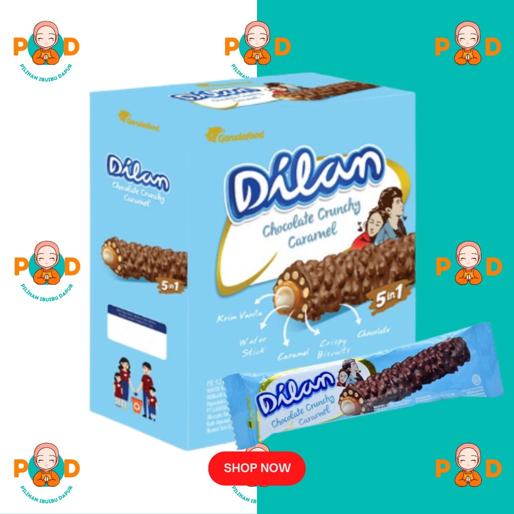 Jual COKLAT DILAN / DILAN Chocolate Crunchy Caramel 23 gr x 12 Pcs (1 ...