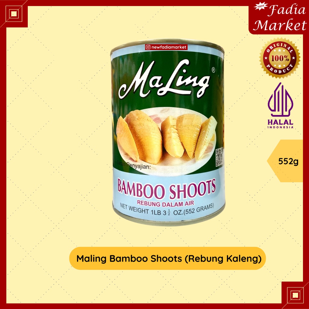 Jual Maling Bamboo Shoots (Rebung Dalam Air Kemasan Kaleng) 552g ...