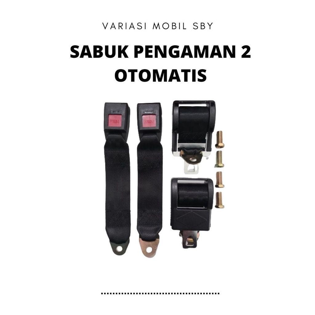 Jual Sabuk pengaman safety belt mobil 2 titik otomatis 1 pcs | Shopee ...