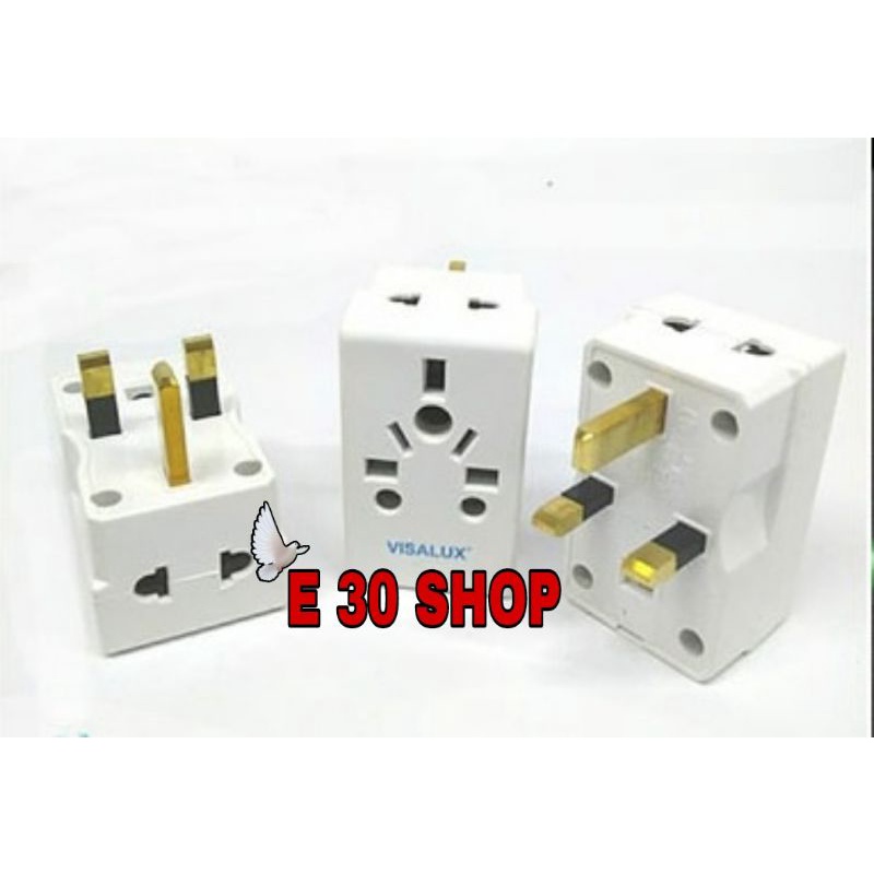 Jual Universal Travel Adaptor Kaki 3 / T Serbaguna Kaki 3 Visalux ...
