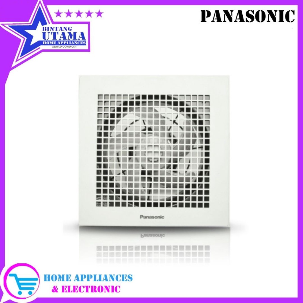 Jual (COD) EXHAUST FAN PANASONIC / HEXOS PLAFON FV-20 TGU / FV 20TGU5 ...